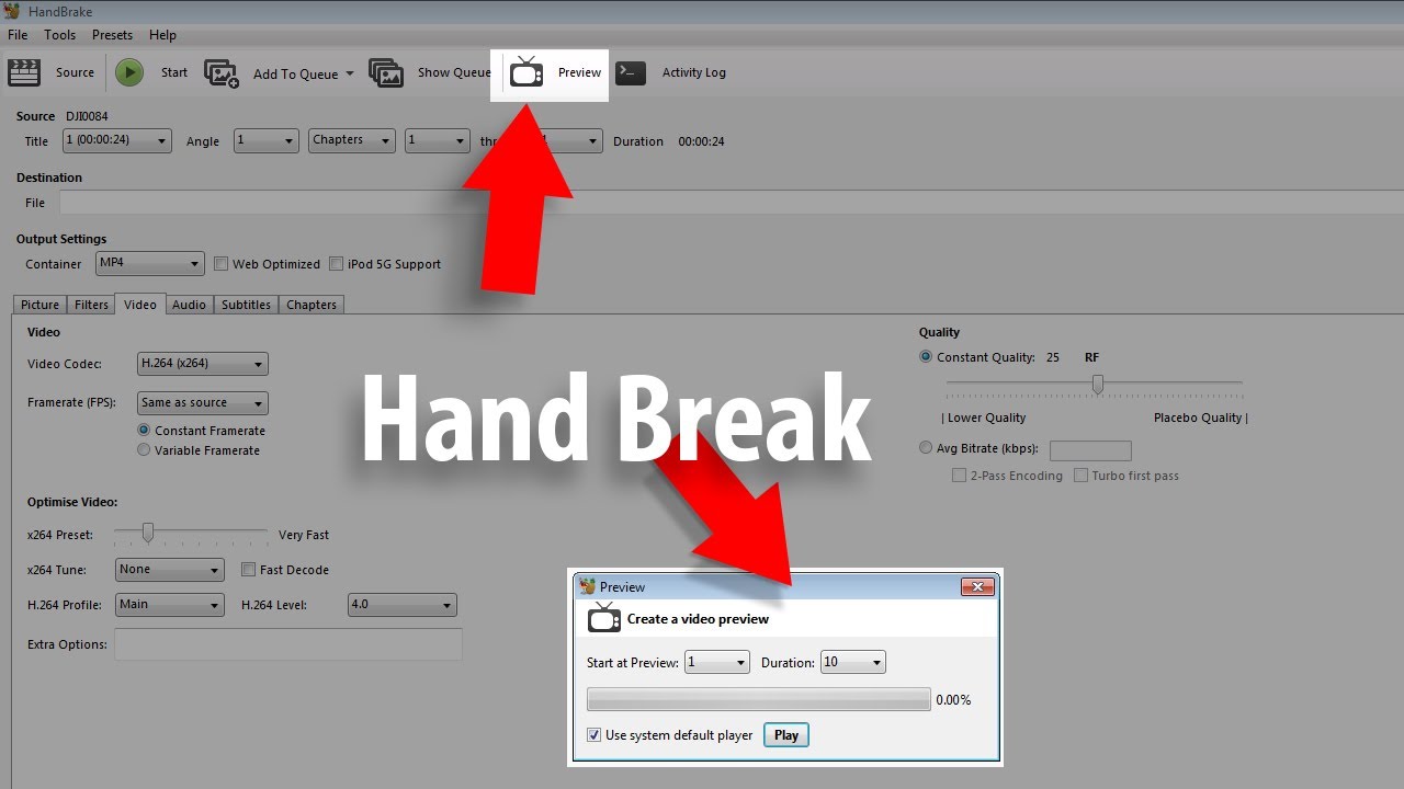 Hand Break Preview render tips - YouTube
