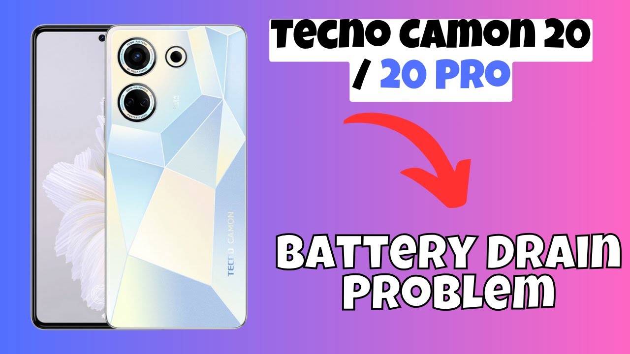 Battery Drain Problem Tecno Camon 20/20 Pro || How to show Battery ...