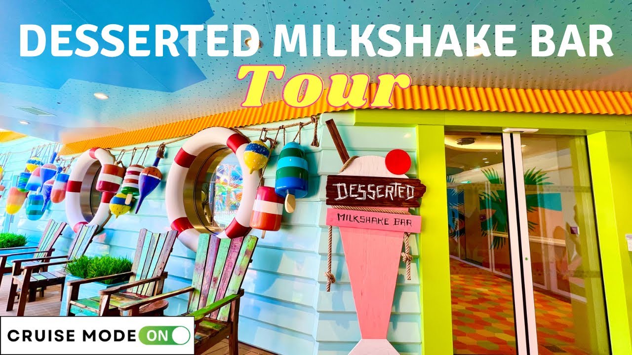 DESSERTED MILKSHAKE BAR TOUR - ICON OF THE SEAS ROYAL CARIBBEAN - YouTube