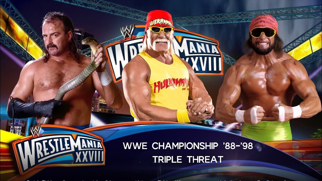 Hulk Hogan vs. Macho Man vs. Jake The Snake - WWE Championship - YouTube