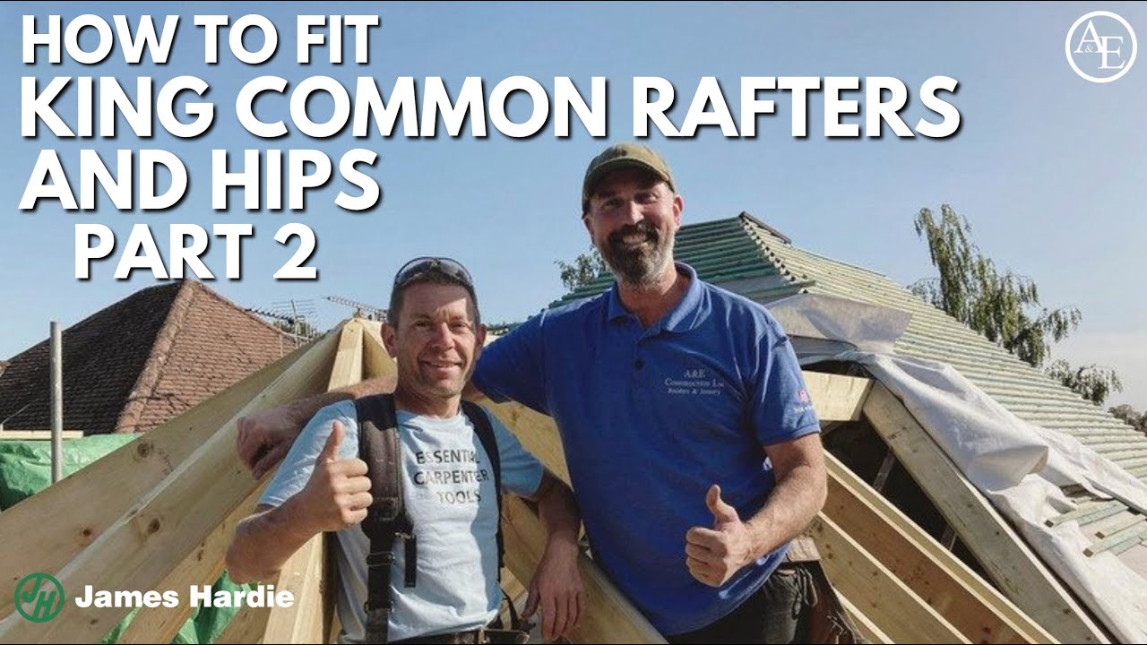 HOW TO FIT KING COMMON RAFTERS AND HIPS (PART TWO) - YouTube