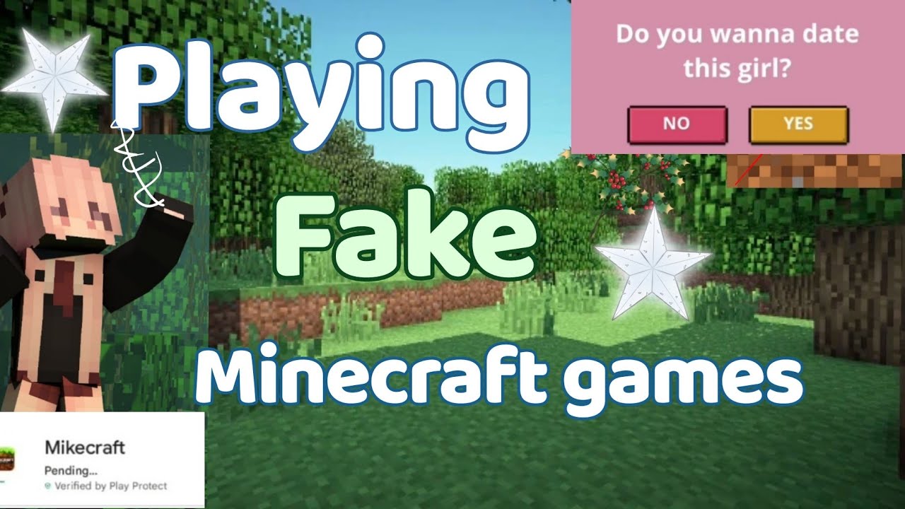 Trying fake minecraft games!!||Ripoff minecraft - YouTube