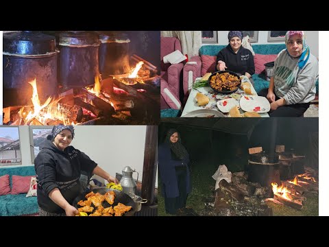 Elektrikler Gitti Ama Sofra Kuruldu! 🔥 Köyde Mangal & İskilip Dolması Yapımı 😍