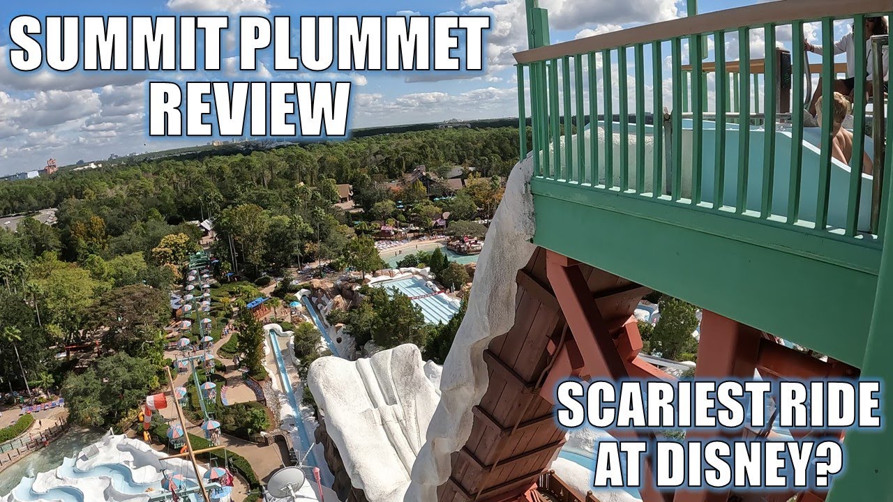 Summit Plummet Review (Original), Blizzard Beach Water Slide | Scariest ...