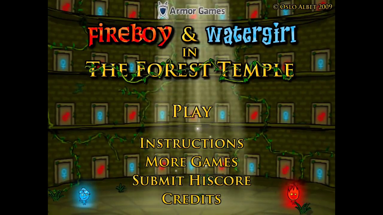 Fireboy and Watergirl in The Forest Temple Full Walkthrough - YouTube