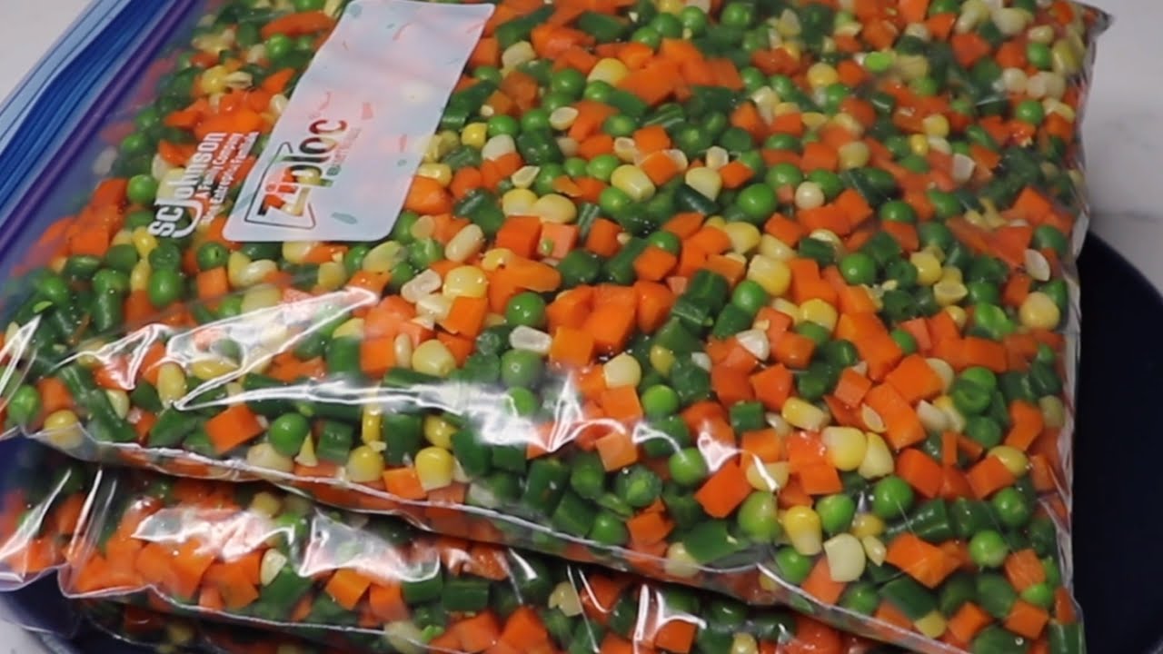 How to prep & store mixed vegetables for the longest time . - YouTube