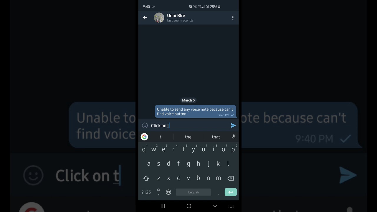 Telegram voice button missing fixed - YouTube