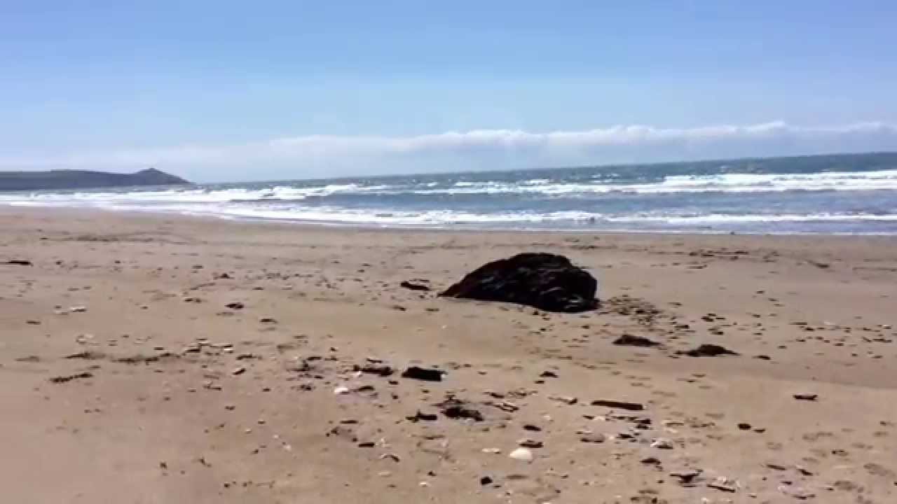 Atlantic Ocean at Tregantle Beach, Whitsand Bay, Cornwall - YouTube