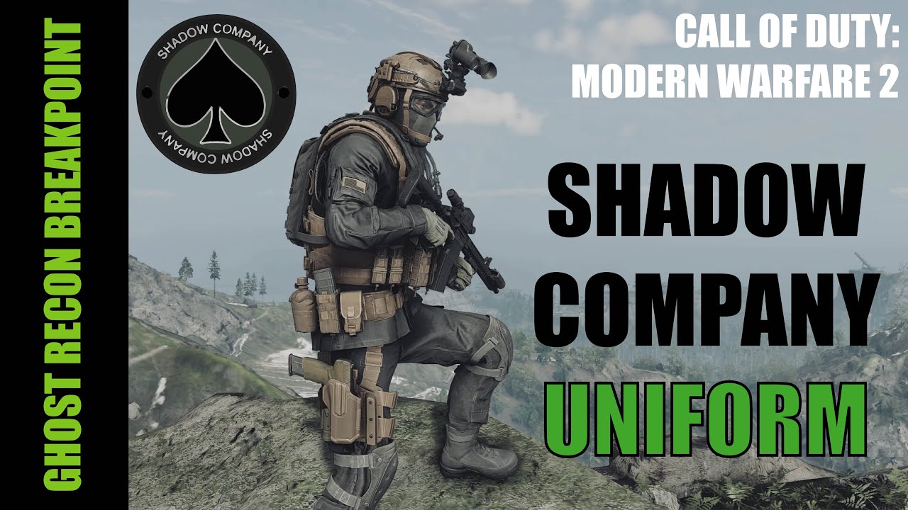 SHADOW COMPANY UNIFORM (from CoD:MW2) Ghost Recon Breakpoint - YouTube