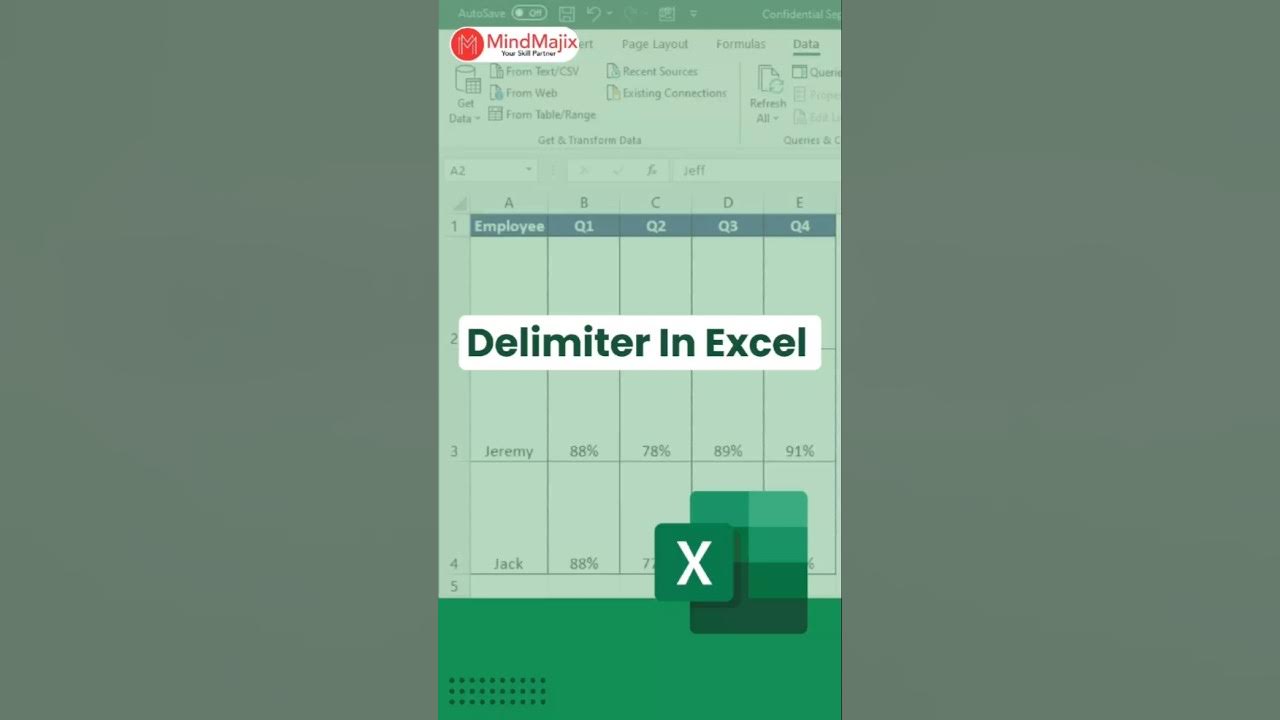 How to Split Text Into Columns Using DELIMITER Function in Excel? #exceltutorial #shorts ...