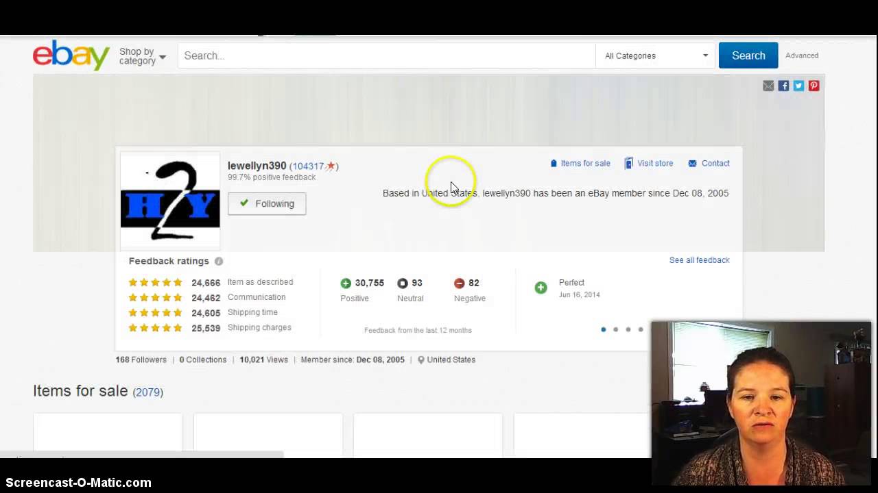 Following People On Ebay and Make it Private - YouTube