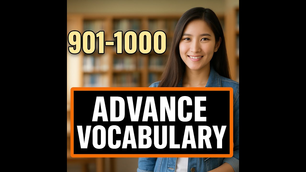 Advanced English Vocabulary (901–1000) | Boost Your Fluency & Master ...