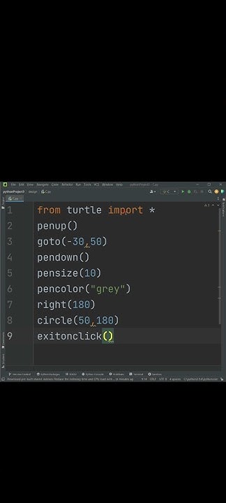 How to Draw Alphabet C using Python Turtle Module - YouTube