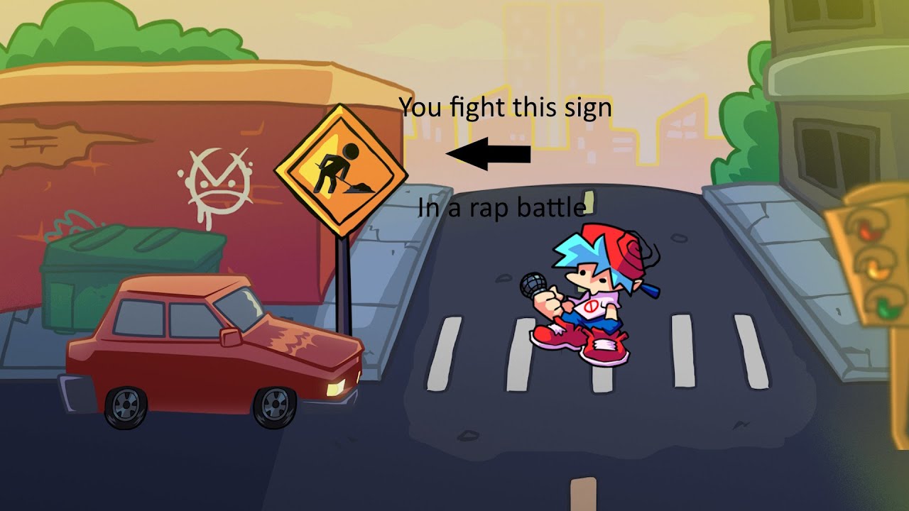 Fnf but you rap to a sign. - YouTube