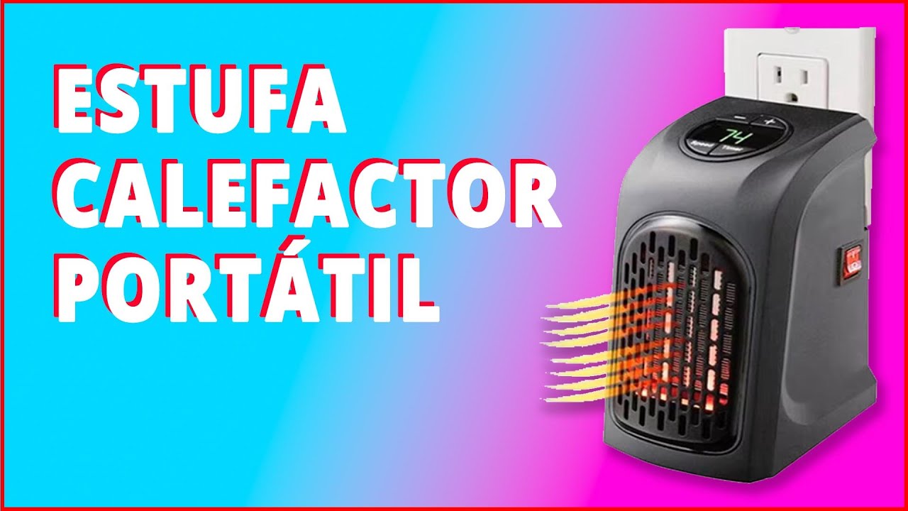 ESTUFA calefactor portátil ELÉCTRICO de 400W - YouTube