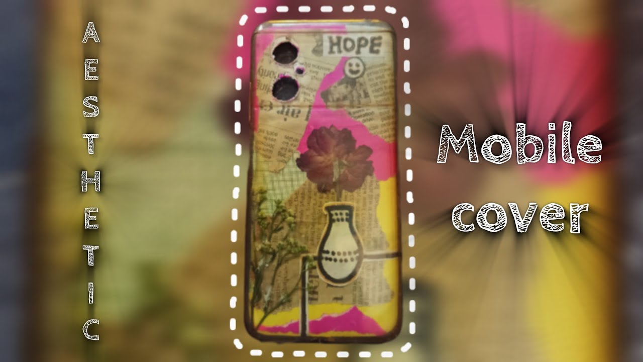 😍Transparent Mobile Cover Decoration | Phonecase Designing At Home ...