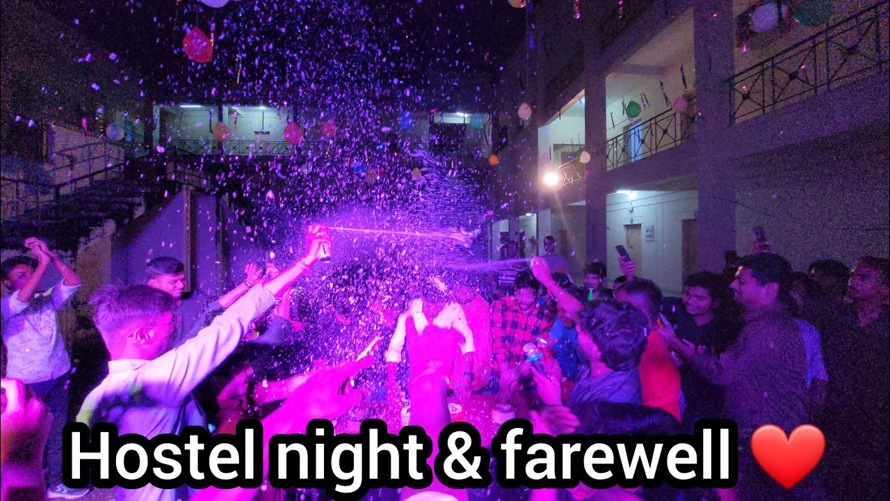 Farewell & hostel night ️ [ hnbgu chauras] || last Mei sabhi ho gye ...