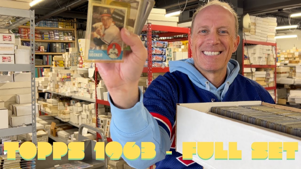 COMPLETE 1963 TOPPS SET Out of 20 Million Cards!! - YouTube