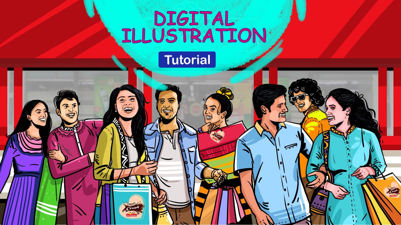 HOW TO DRAW A COMMERCIAL ILLUSTRATION STEP BY STEP I DIGITAL ART I BY ...