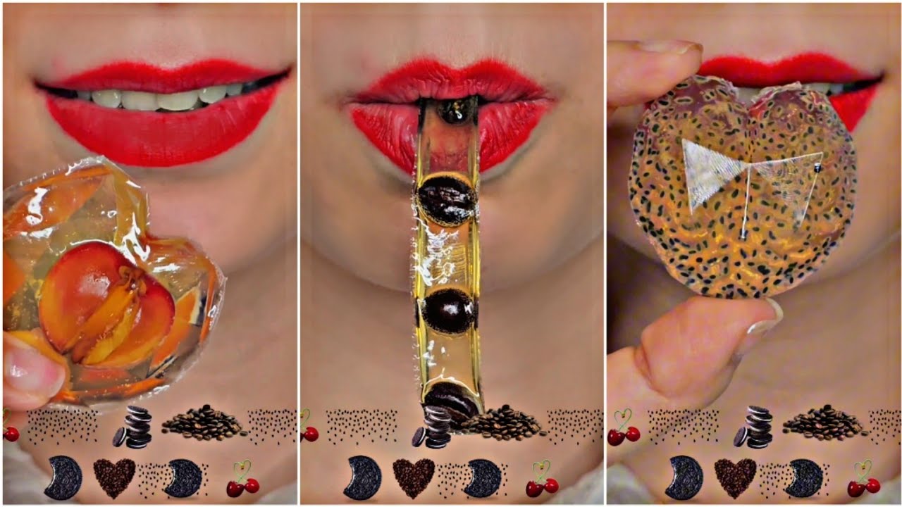 Colorless Jelly Chewing Mukbang ASMR | ASMR Eating - YouTube