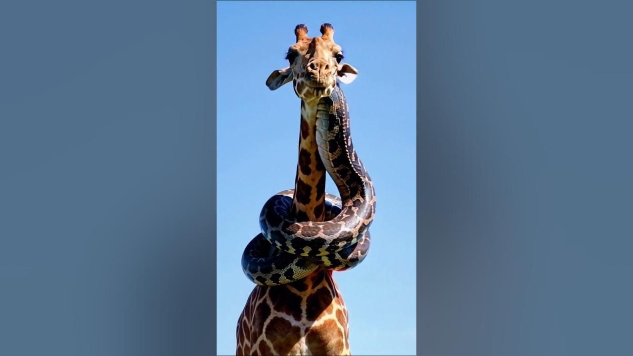 Giant Anaconda Attacks Giraffe - YouTube