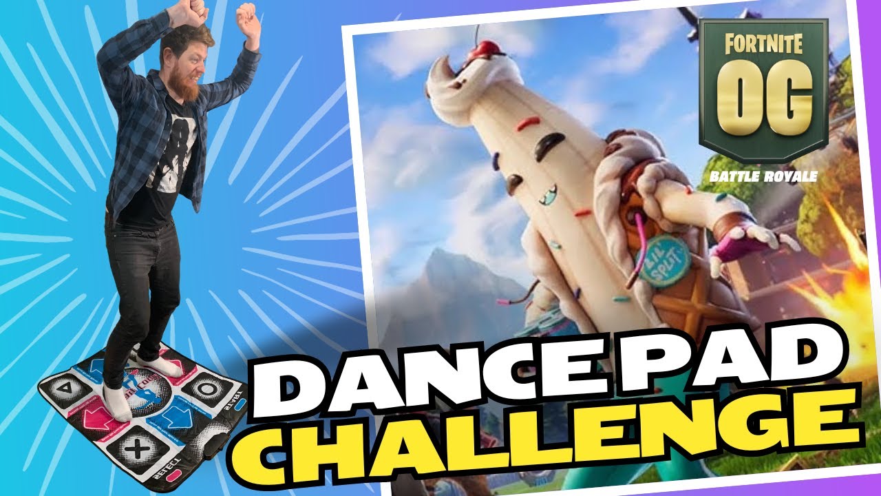 LIVE - PLAYING FORTNITE WITH A DANCE PAD CONTROLLER - YouTube