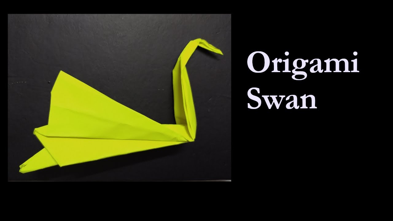 Origami Swan/ Easy steps/ kids activity/ Amusing Creative Fun - YouTube