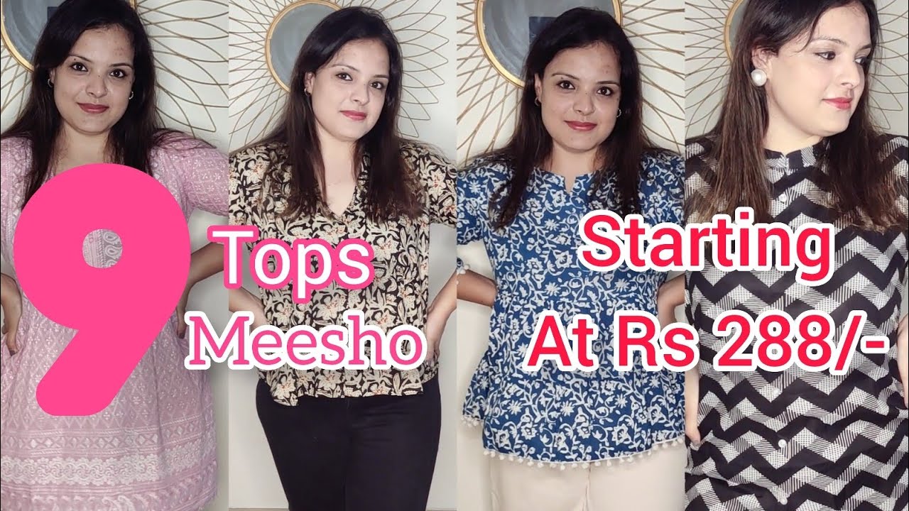 Huge MEESHO Tops Haul!! 💕 Everything under Rs.499| Try on Haul ...