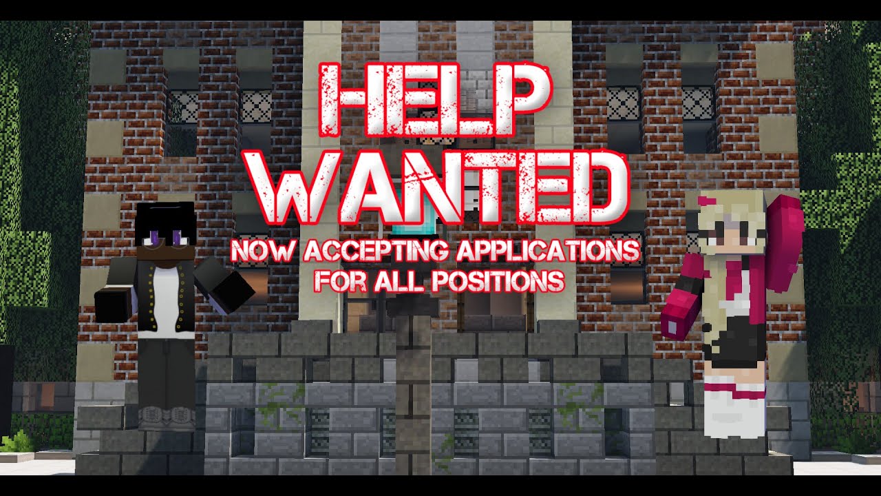 Help Is Wanted | Minecraft Roleplay Casting Call [Open] | - YouTube