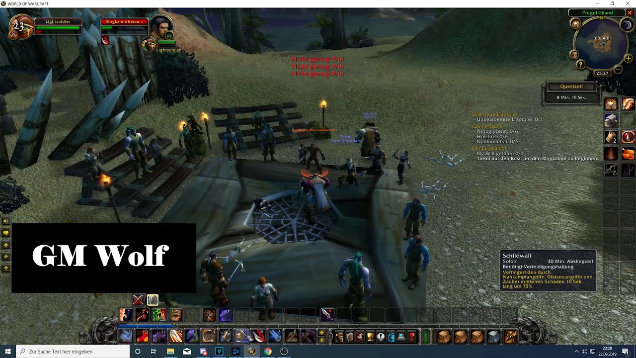 Der Ring Kampf | The wrestling match | WoW Quest | GM Wolf | World of ...