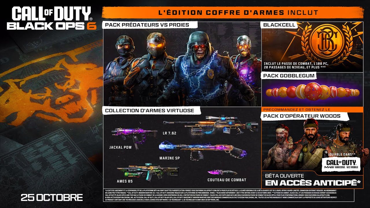 Les Avantage et Récompense de la Précommande Édition Coffre d'Arme ...