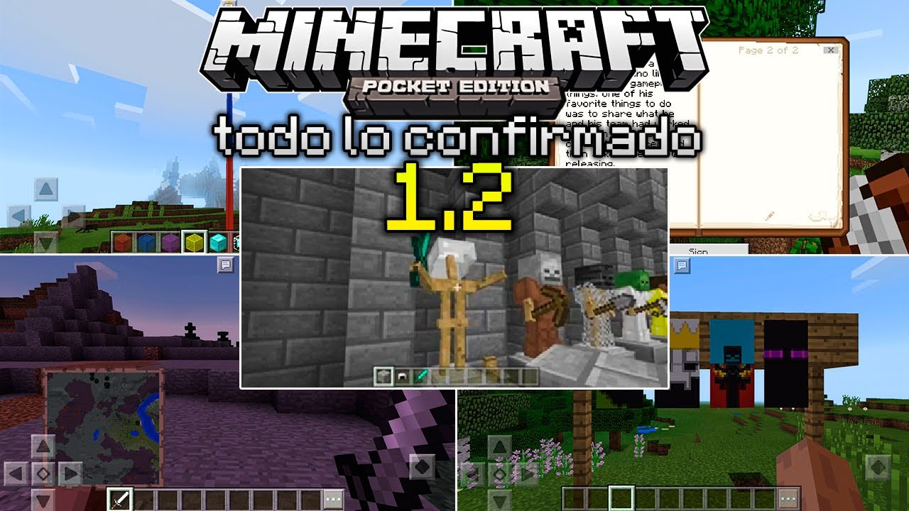 MINECRAFT PE 1.2 | TODO LO CONFIRMADO QUE TENDRÁ LA APK | (POCKET ...