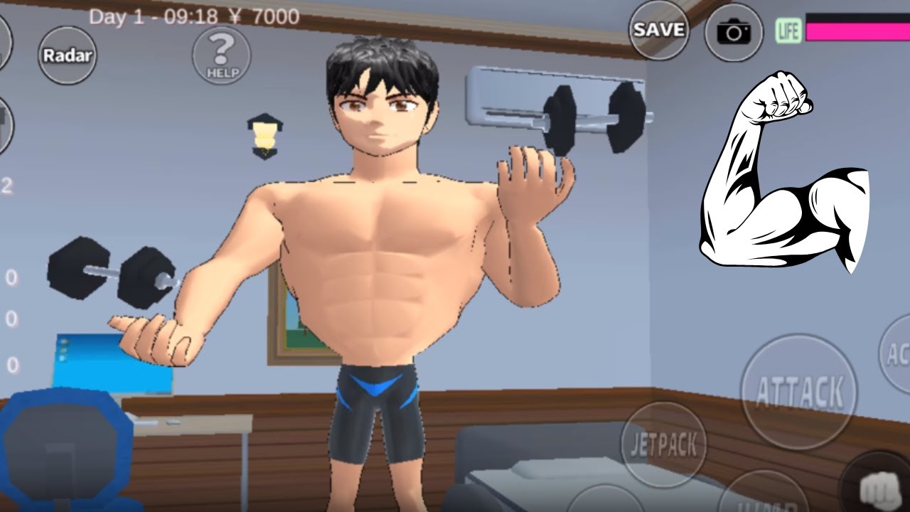 "Want Big Muscles? Follow These Crazy Tricks in Sakura School Simulator ...