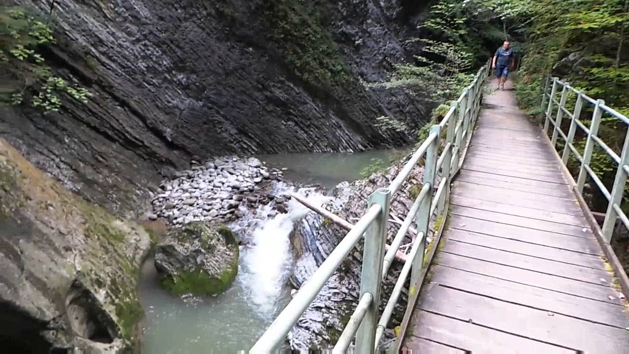 Hiking in gorges de la jogne - Switzerland - YouTube