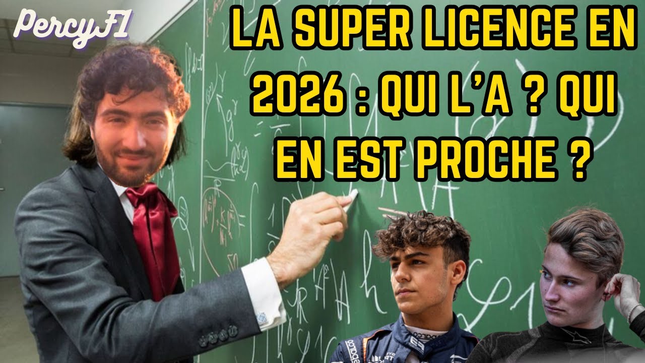 QUI A SA SUPER LICENCE F1 POUR 2026 ? - YouTube