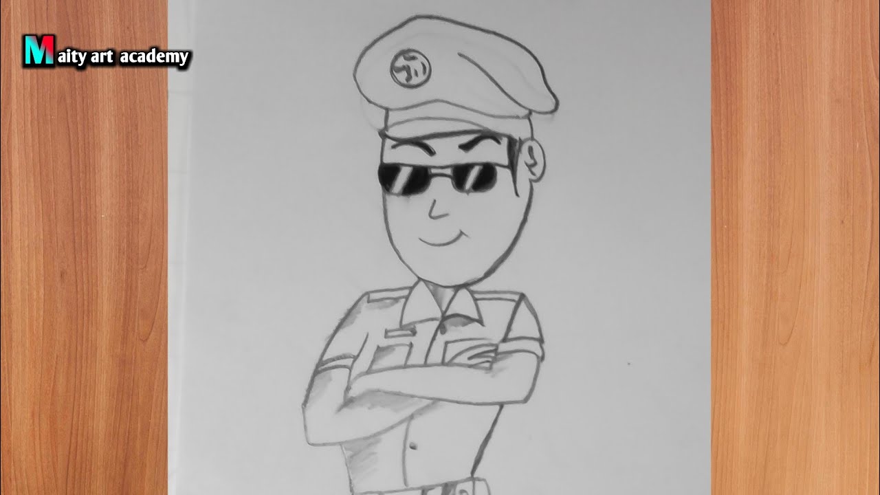 How to Draw little Singham / Step By Step Easy / How to Draw anime ...