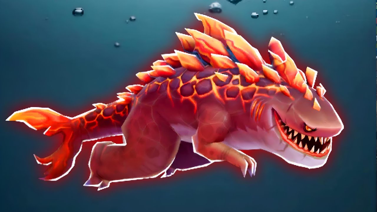 Hungry Shark Evolution Magmajira Shark Angry Destroy - YouTube