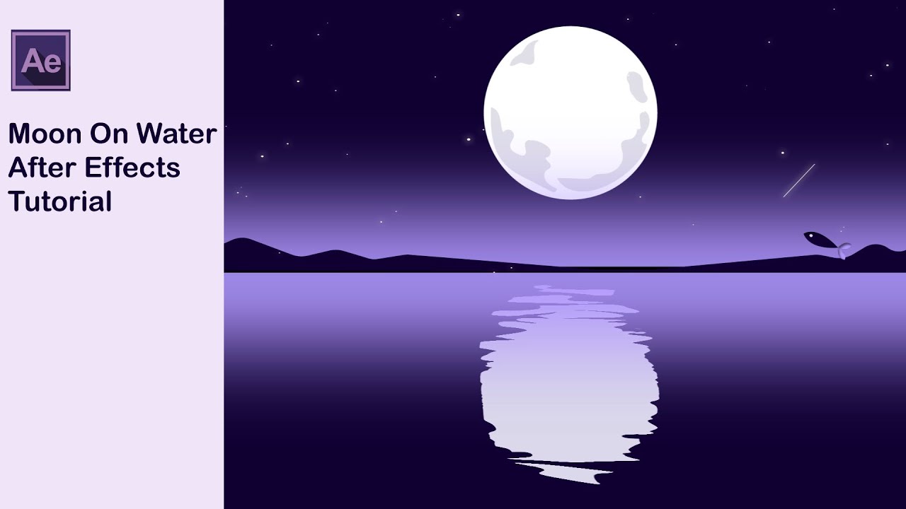 Moon On Water Animation : After Effects Tutorial - YouTube