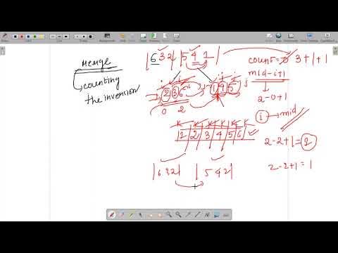 Inversion Count ( Merge Sort Solution ) - YouTube