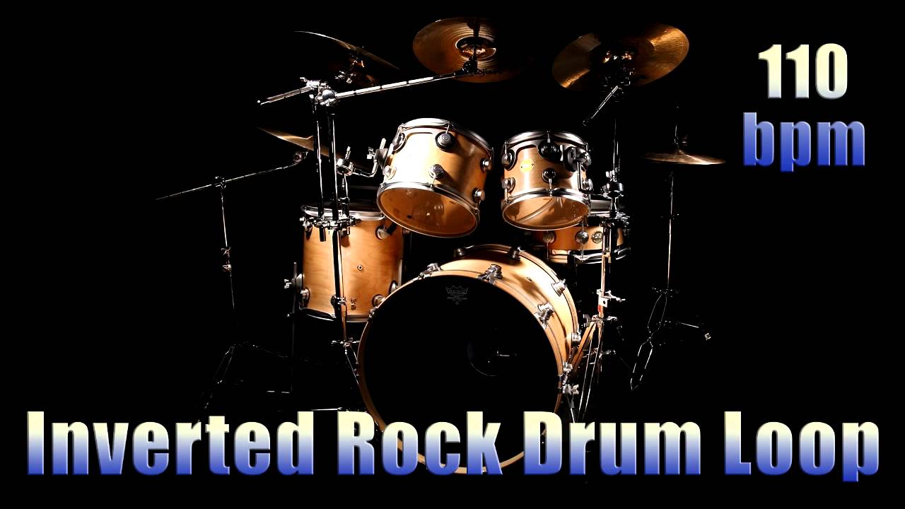 Inverted Rock Drum Loop 110 bpm - YouTube