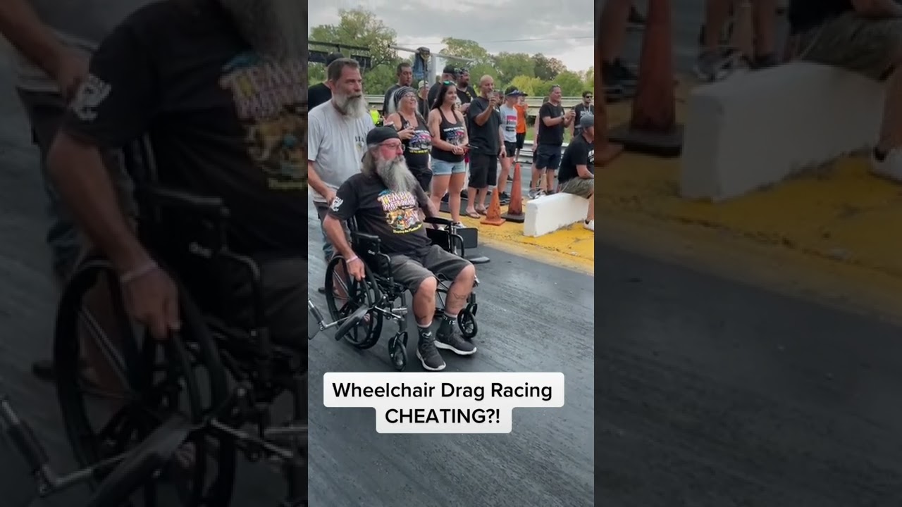 CHEATING in Wheelchair Drag Racing?! - YouTube