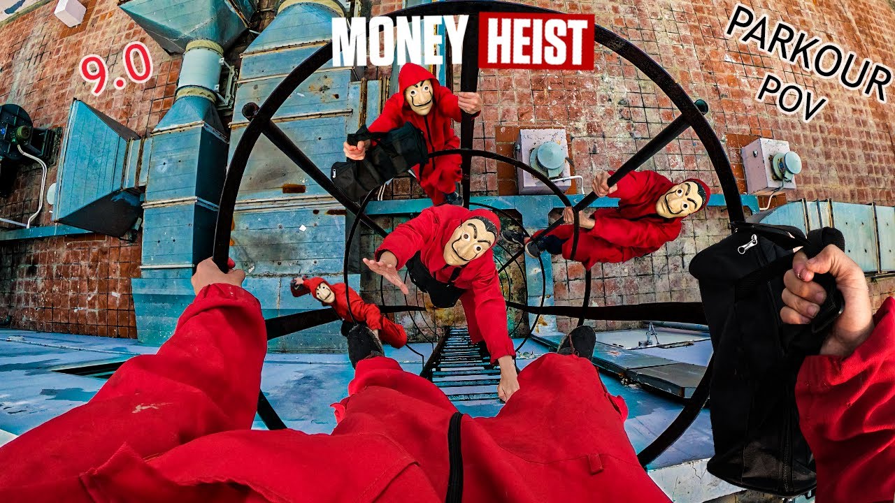 MONEY HEIST PARKOUR ESCAPE From SECURITY Chase ( Epic Parkour Action ...