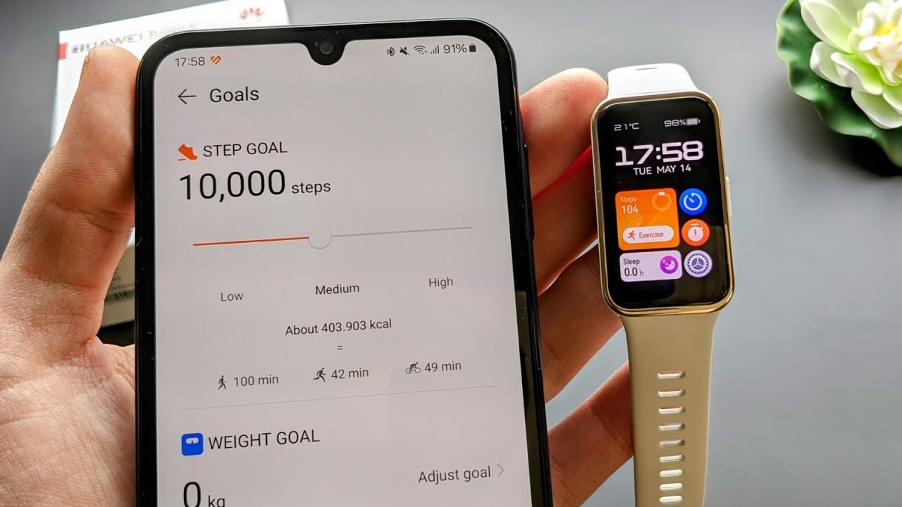Change Goals on Huawei Band 9 ( Step Count Goal, Weight , Calories ...