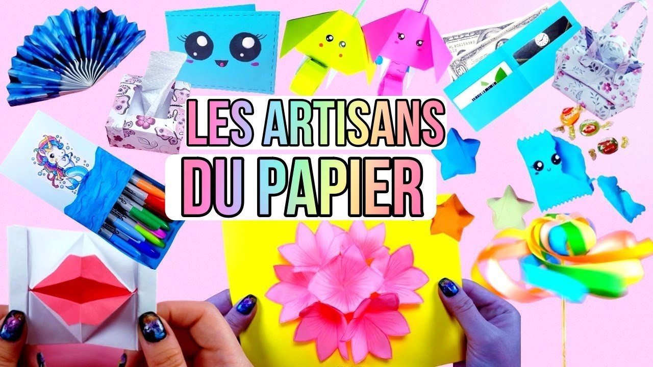 10 BRICOLAGES AMUSANTS EN PAPIER QUE VOUS ALLEZ ADORER - DIY Artisanat ...