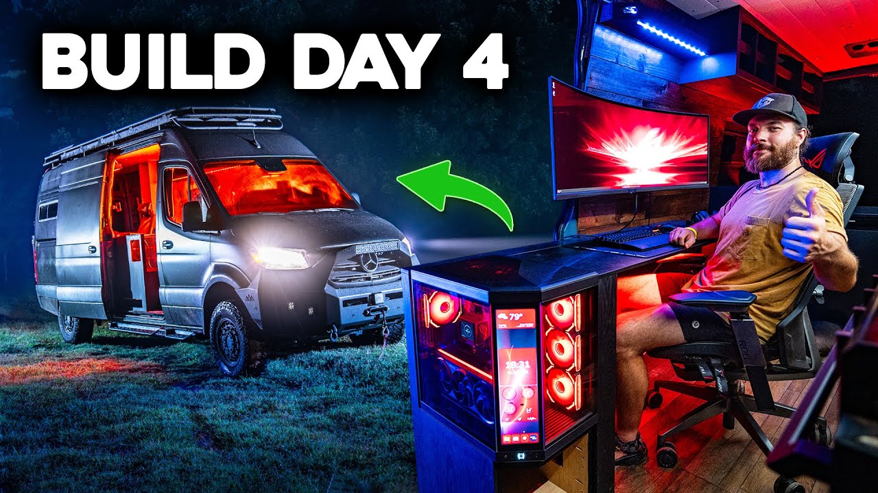 Building a GAMING PC into a 4x4 CAMPER VAN - YouTube