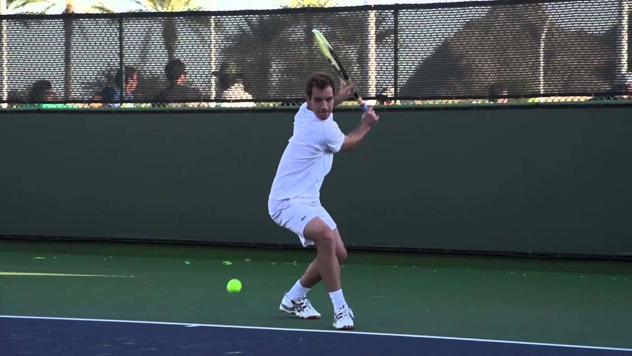 R.Gasquet Backhand in Slow Motion - YouTube