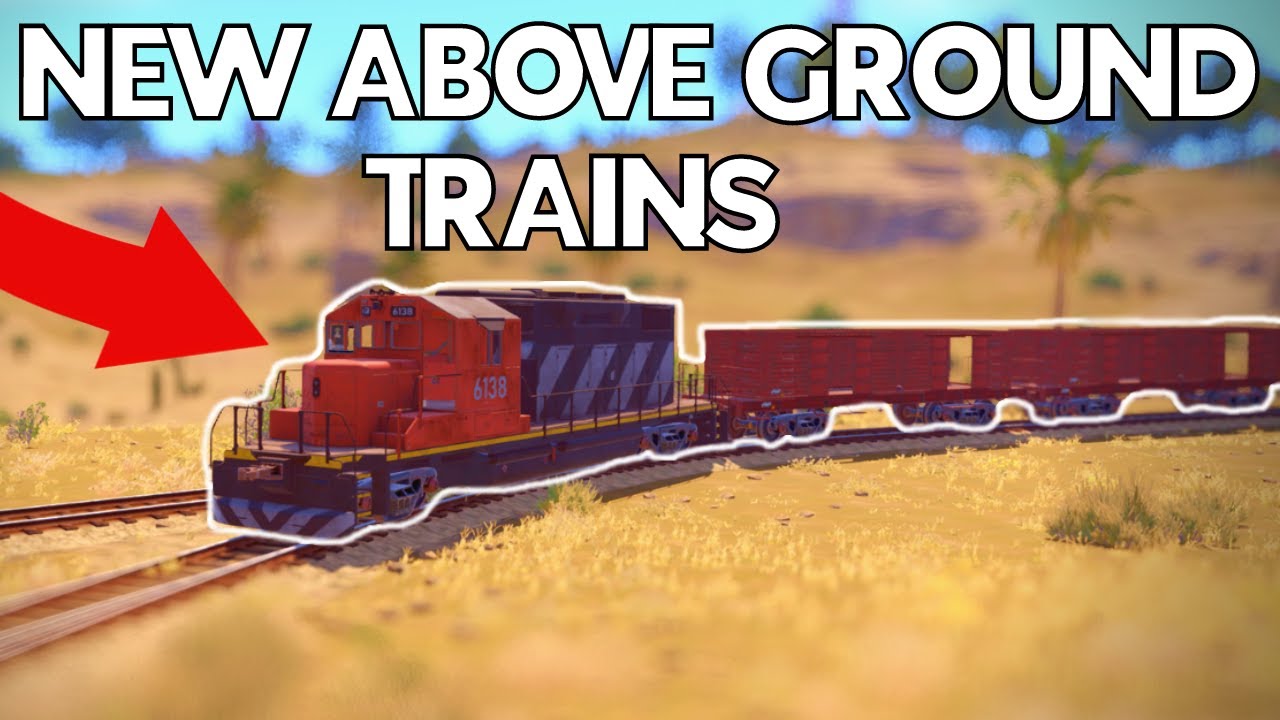 We Controlled the New Above Ground Trains in Rust - YouTube