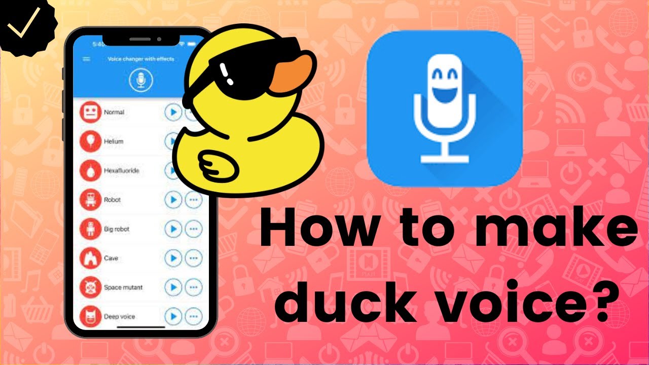 How to make duck voice in Voice Changer with Effects? - YouTube