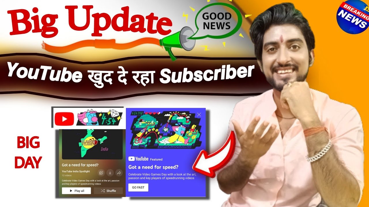 Breaking News🥳 New YouTube Update Got A Need Speed YouTube Channel ...