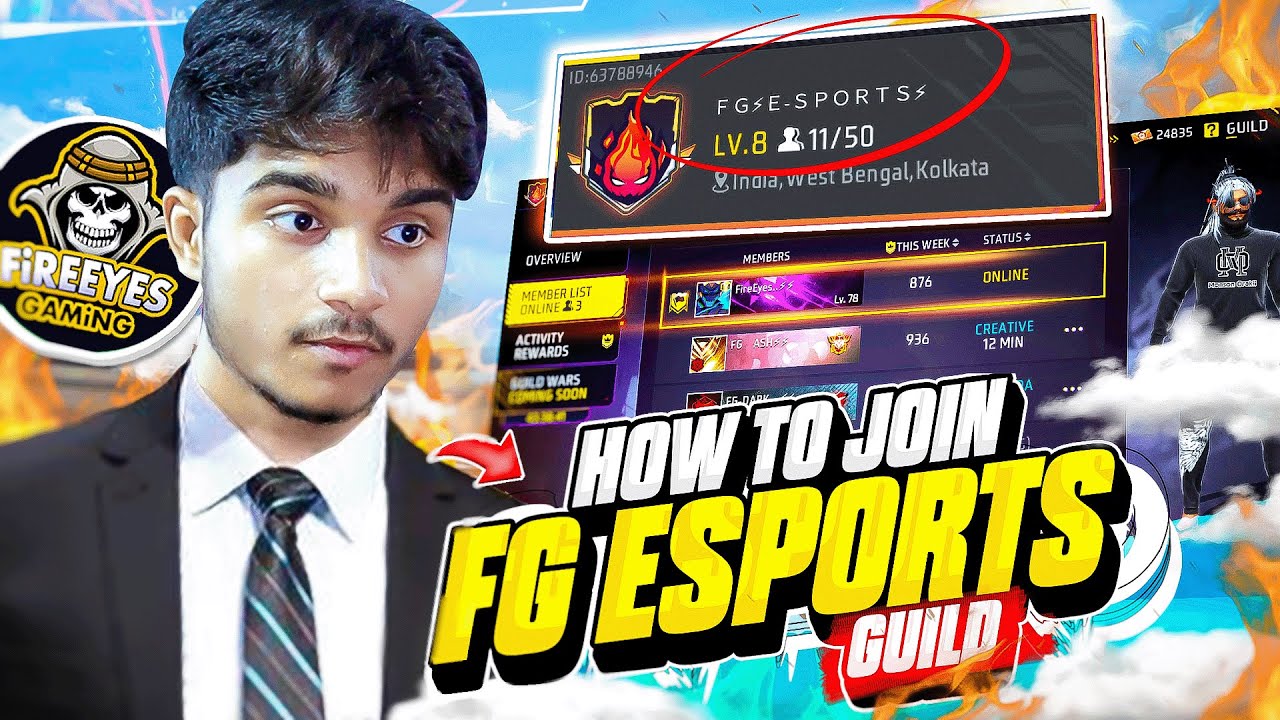 How To Join FG ESPORTS Guild ⚡ FireEyes Gaming || Free Fire Max - YouTube